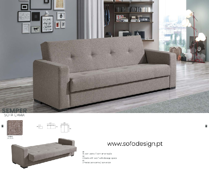 SEMPER Sofá Cama :: Studio Sofá Interior Design